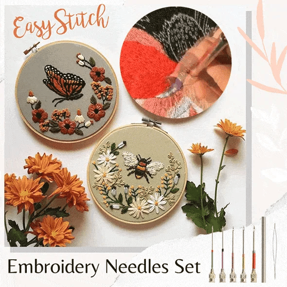 Easy Stitch Embroidery Stitching Punch Needles Set-BUY 2 SETS GET 2 SE ...