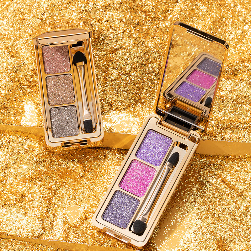 Retro trend tri-color eyeshadow – Beautykomi