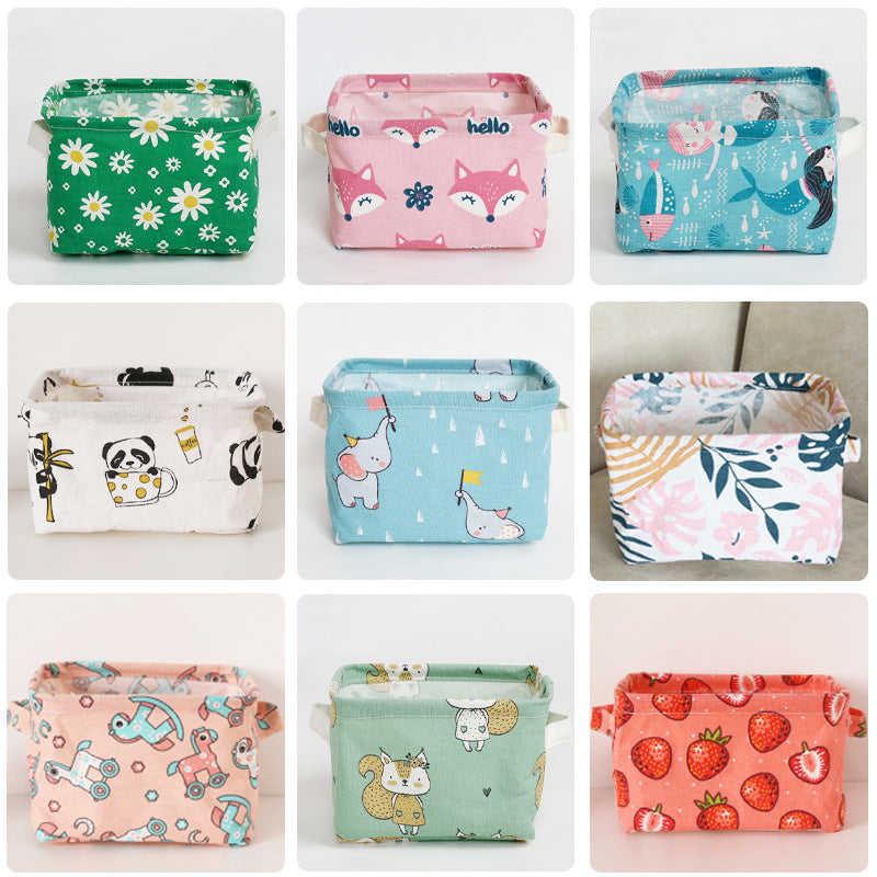 Foldable Canvas Cartoon Storage Box – Beautykomi